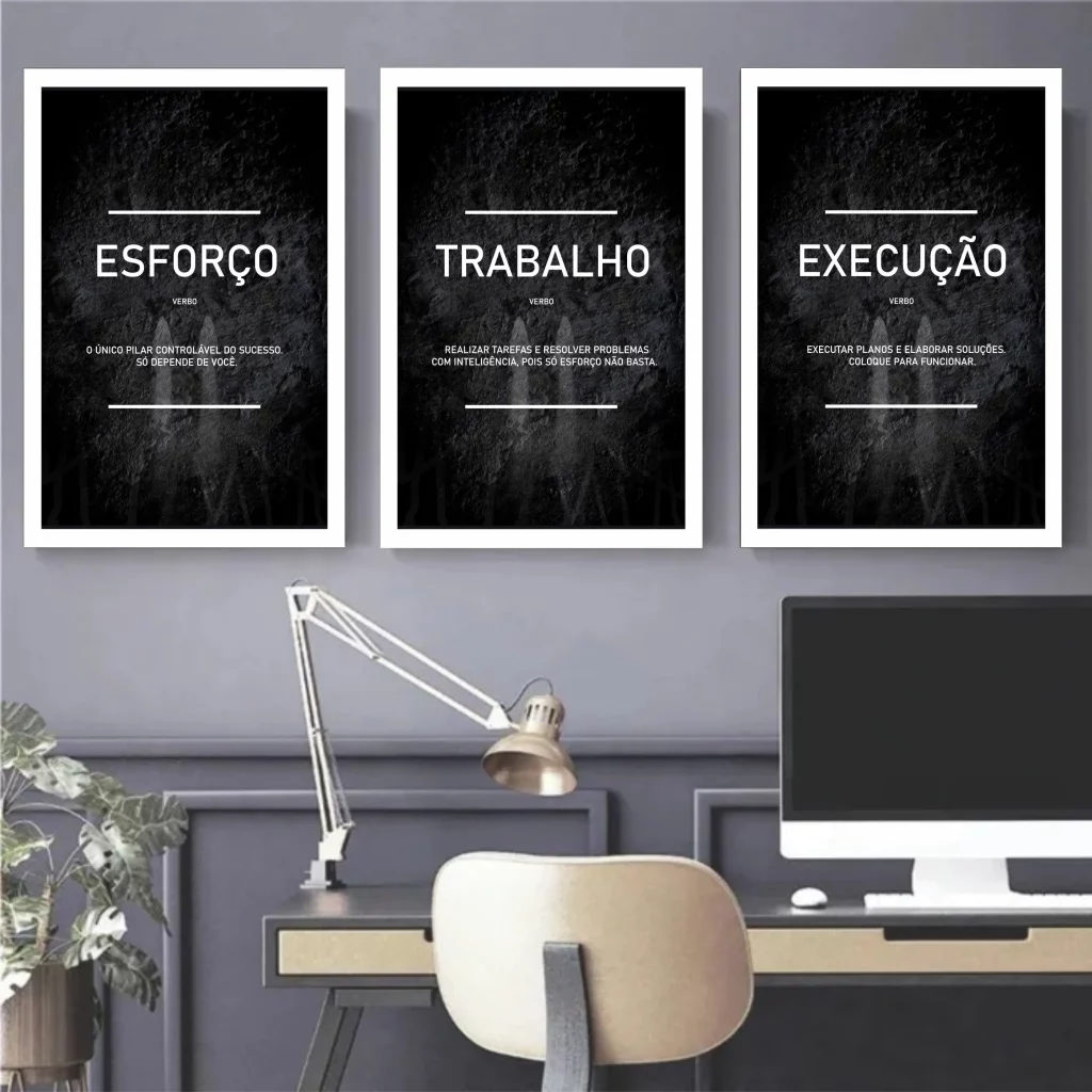 Quadros Decorativos para Escritório - Casa Pré-Fabricada
