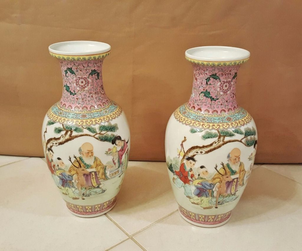 Vasos Chineses para Decoração - Casa Pré-Fabricada